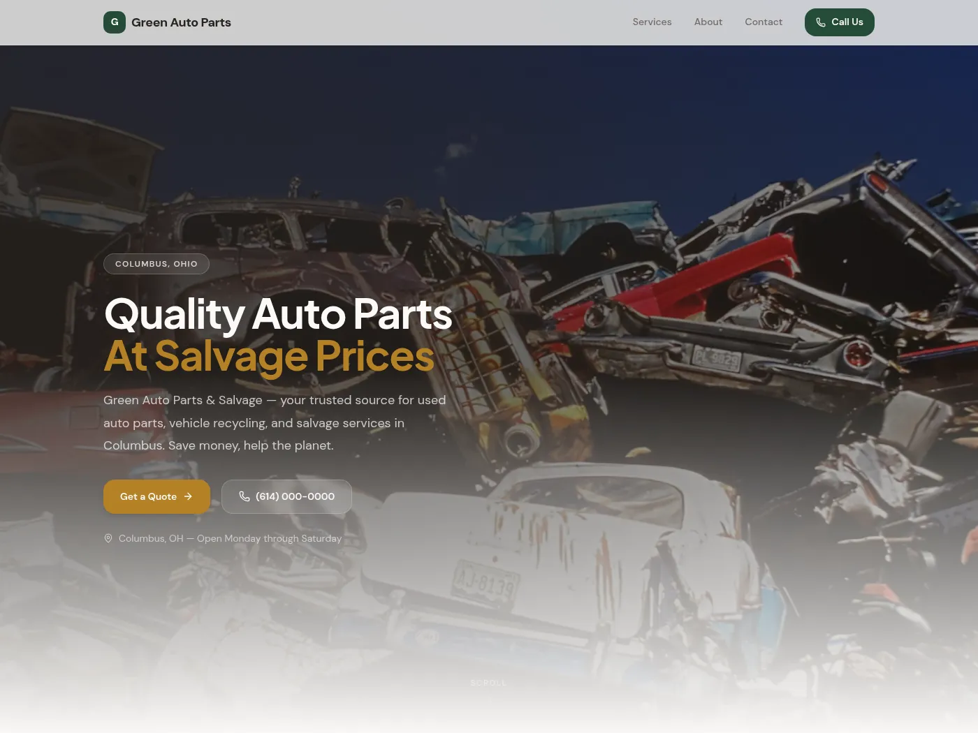 Green Auto Parts Web