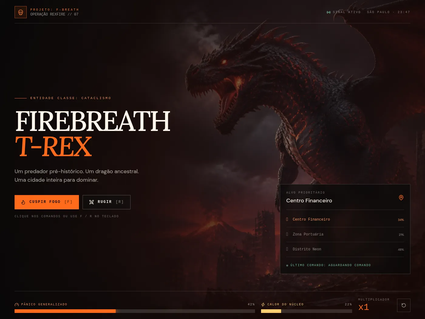 FireBreath T-Rex Dragon