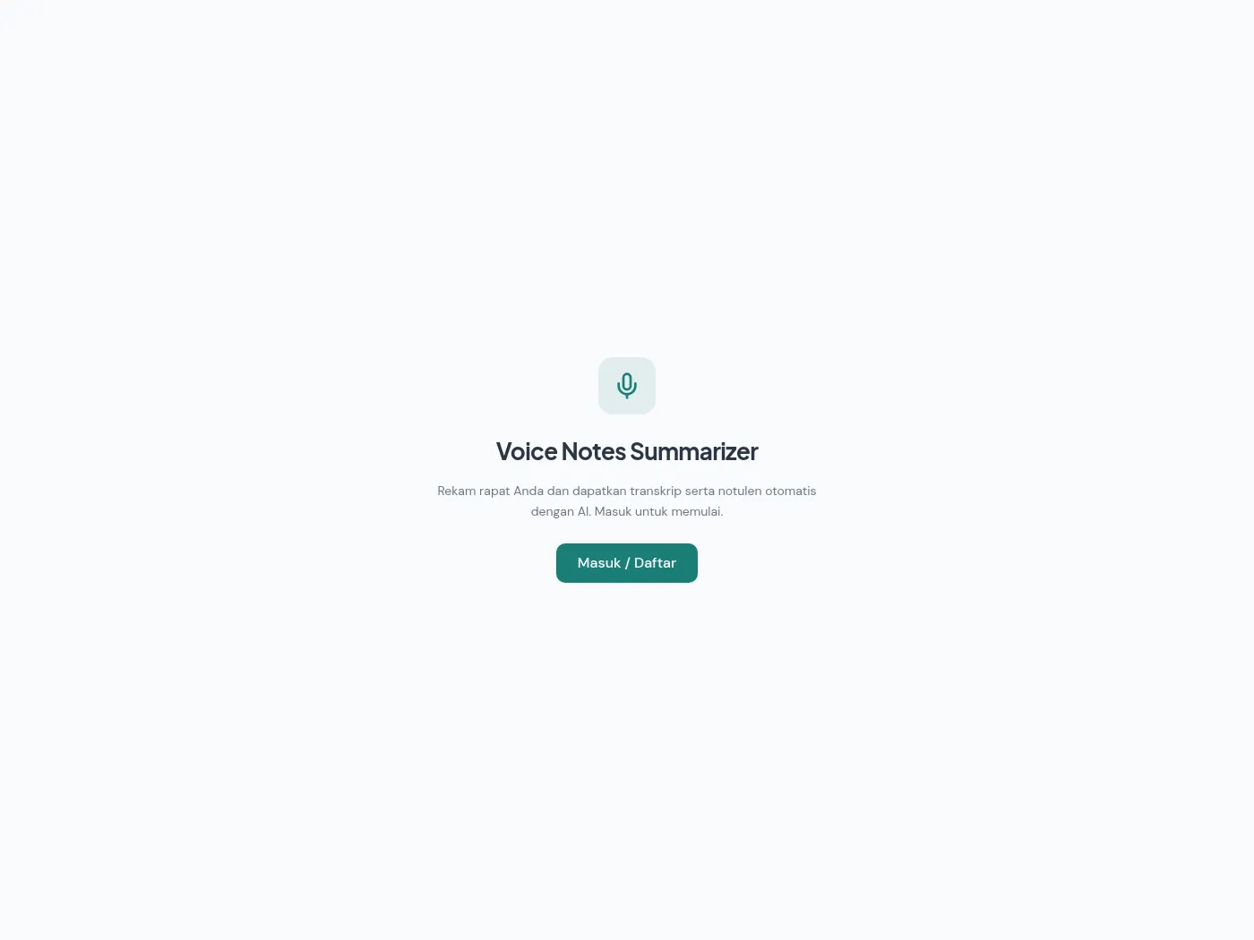 Voice Notes Summarizer