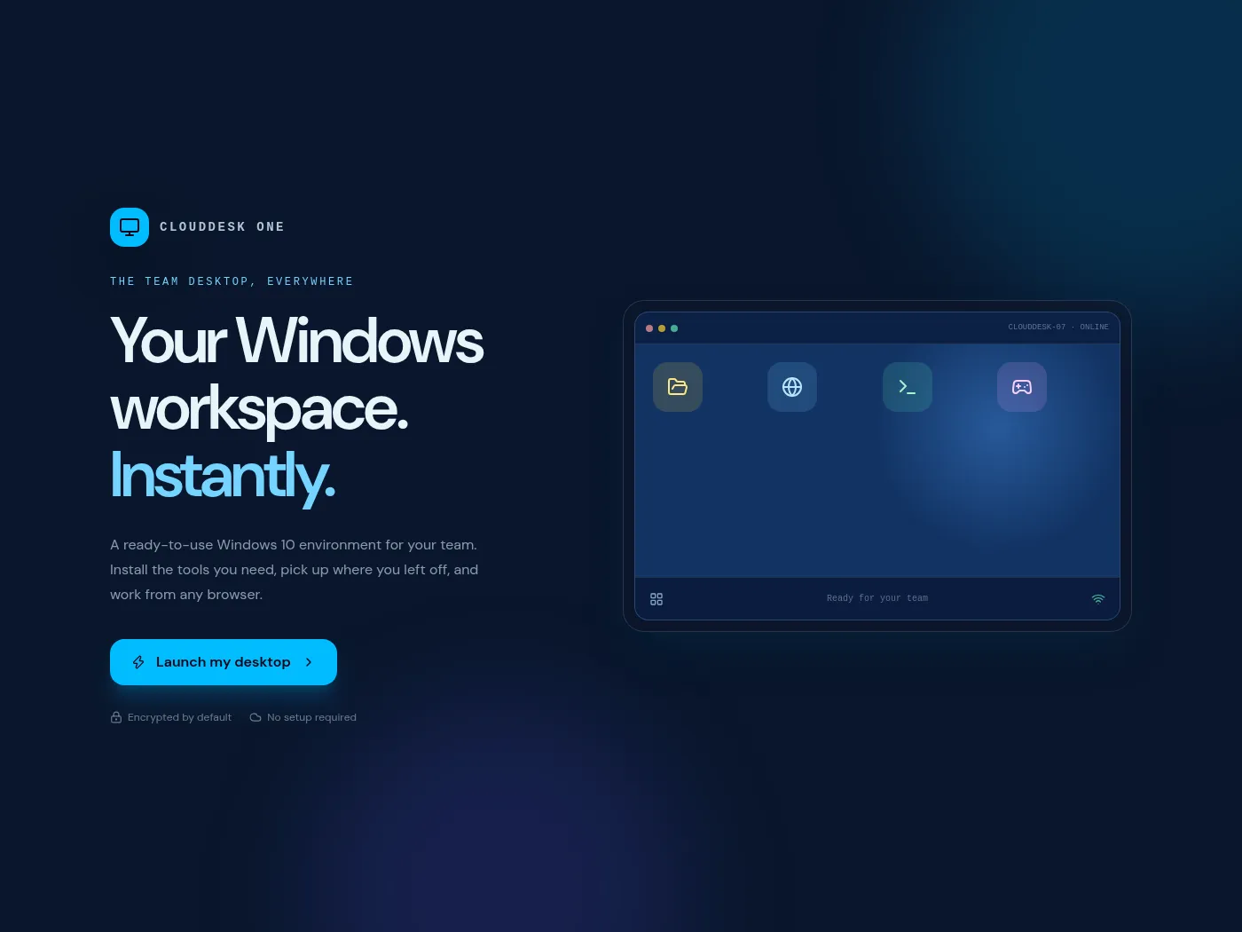 Win10 Cloud Desktop