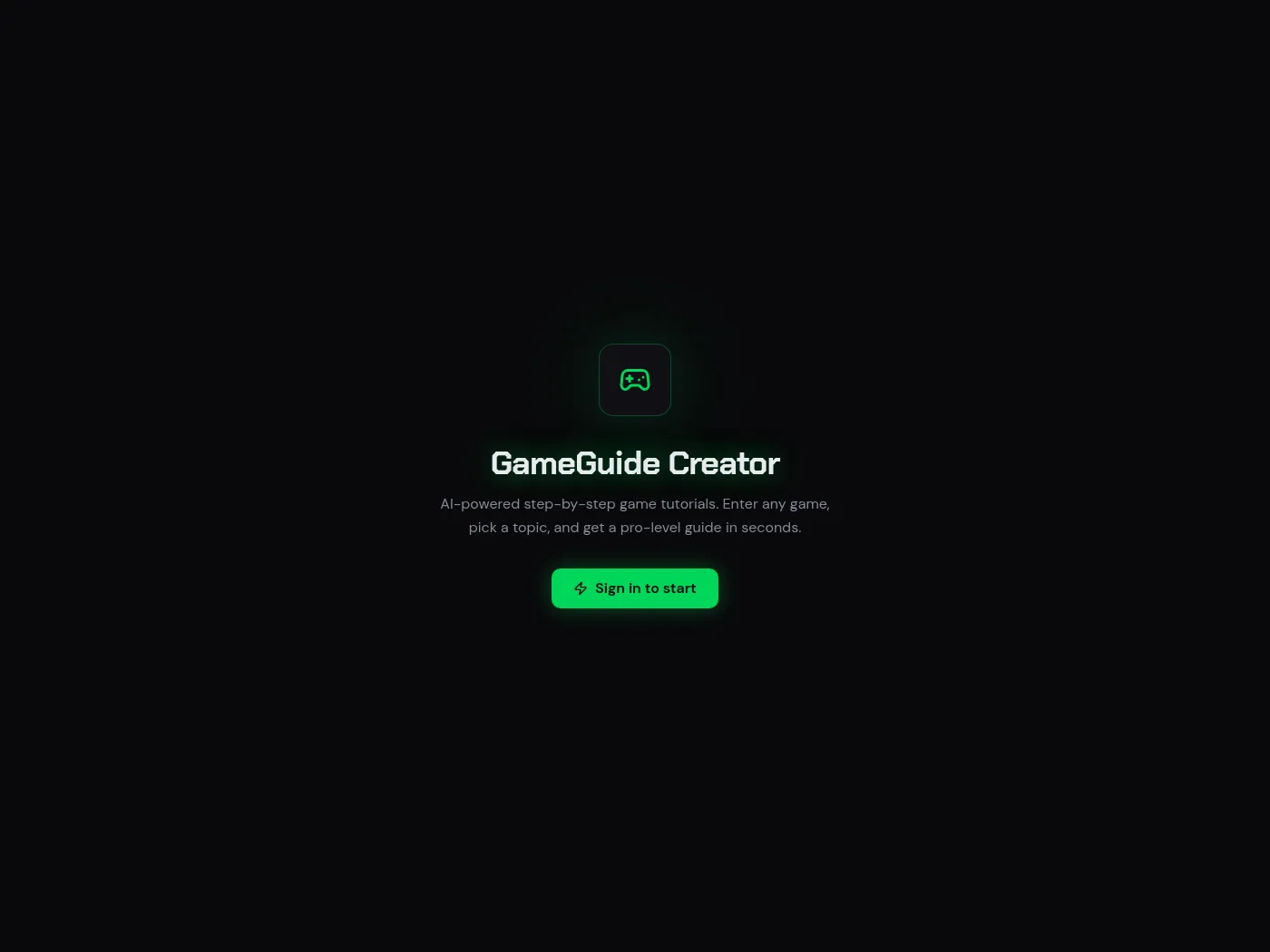 GameGuide Creator
