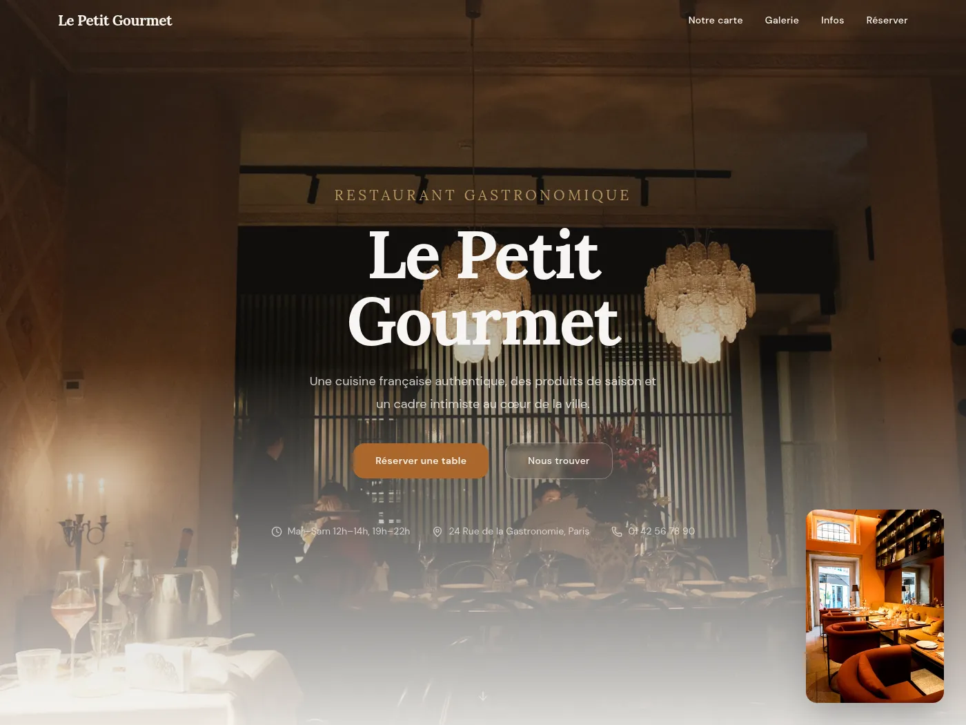 Le Petit Gourmet Site