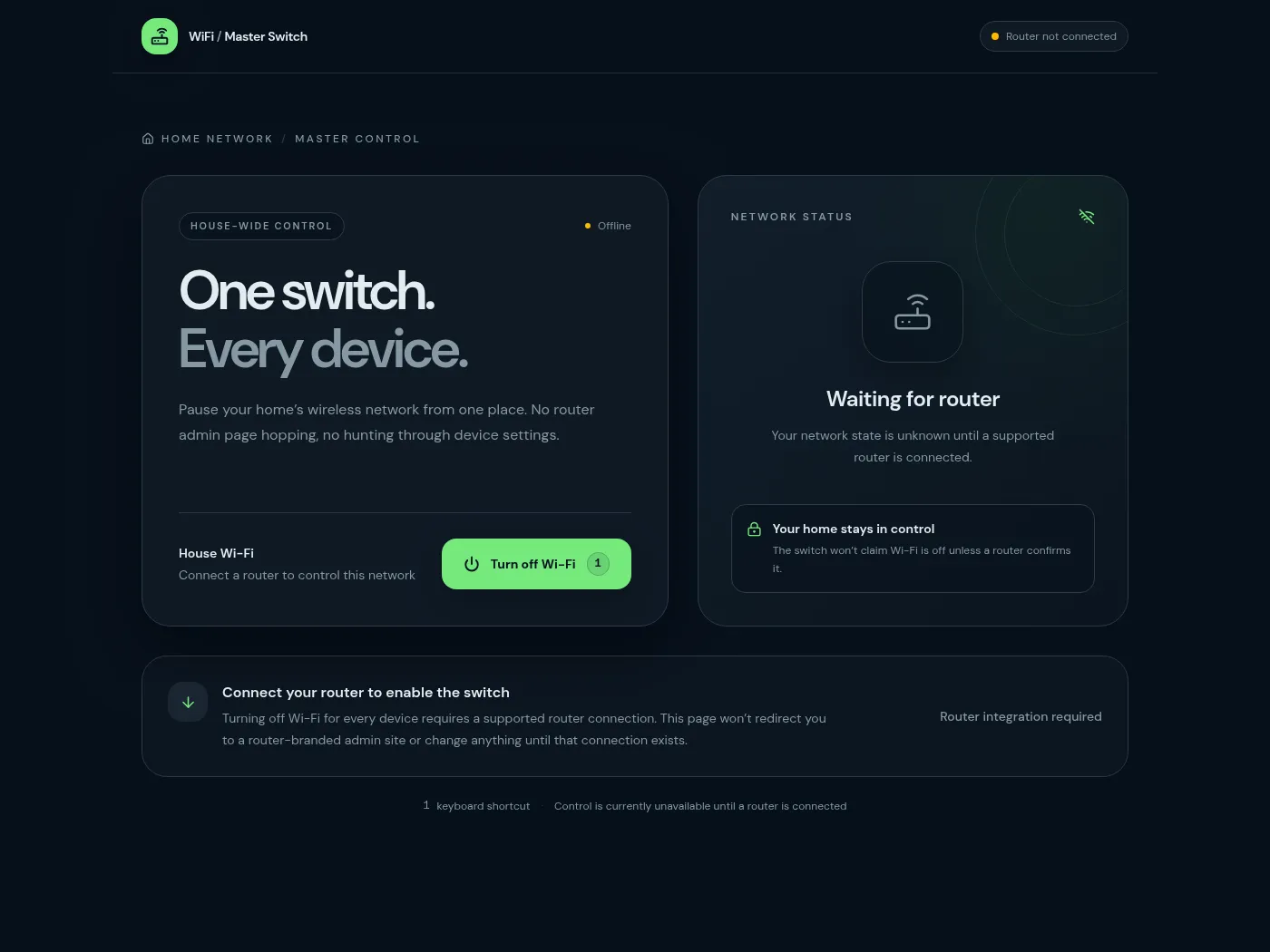 WiFi Master Switch