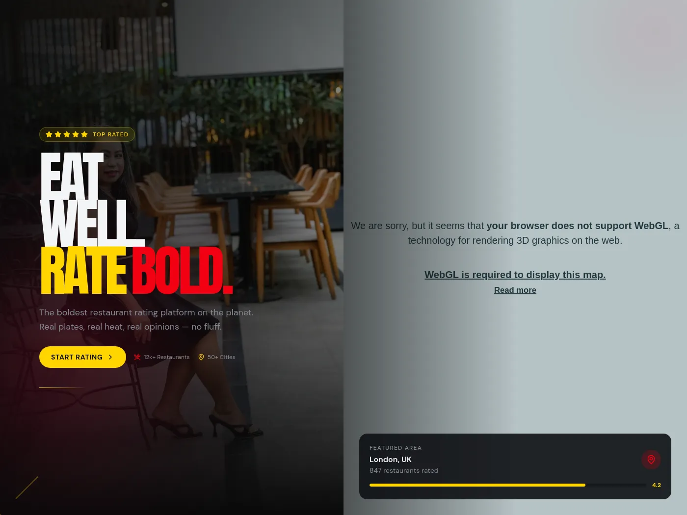 Eat Well, Rate Bold