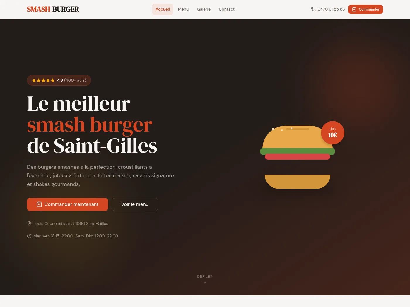 Smash Burger Web Presence