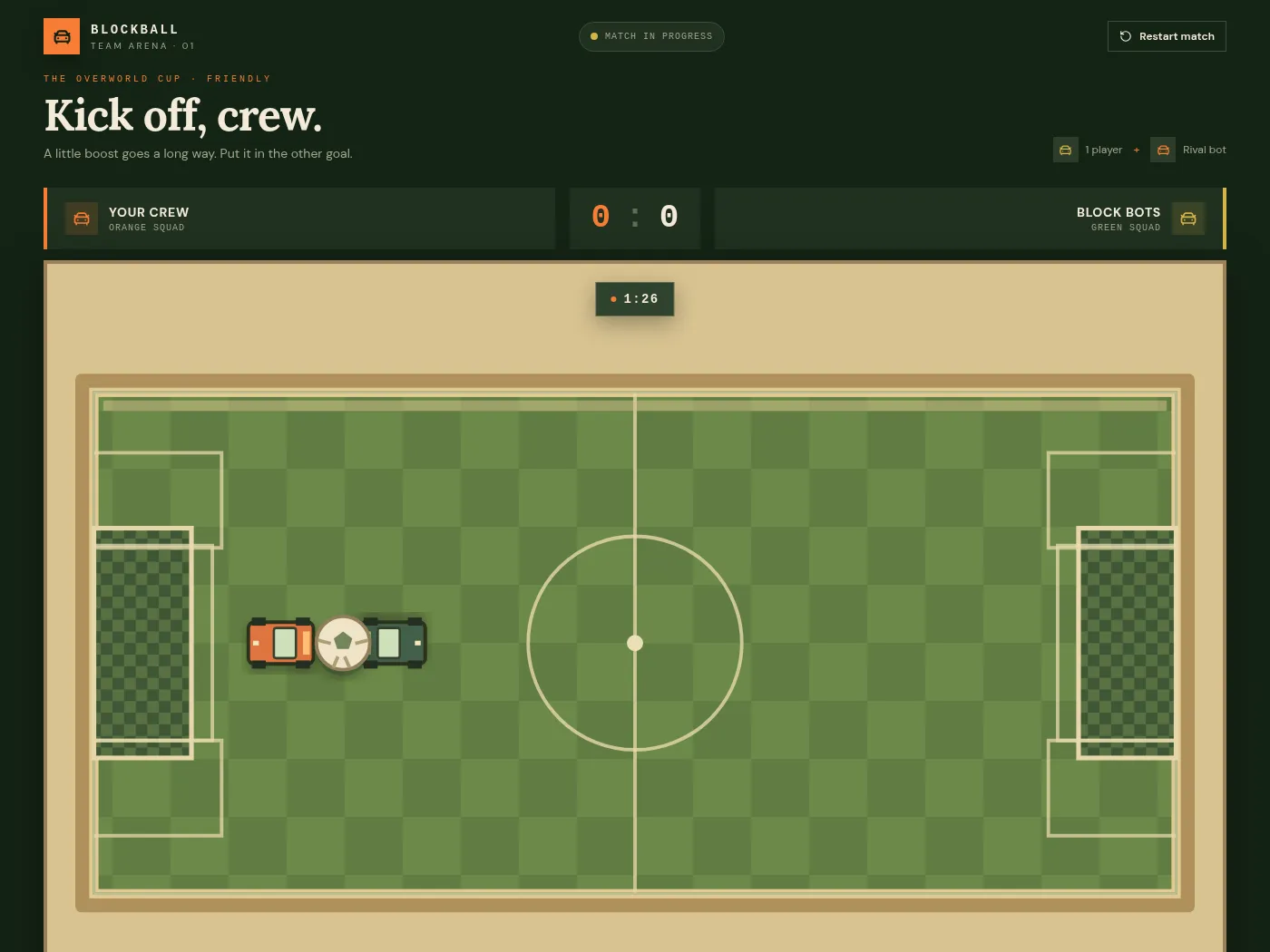 Block Car Soccer