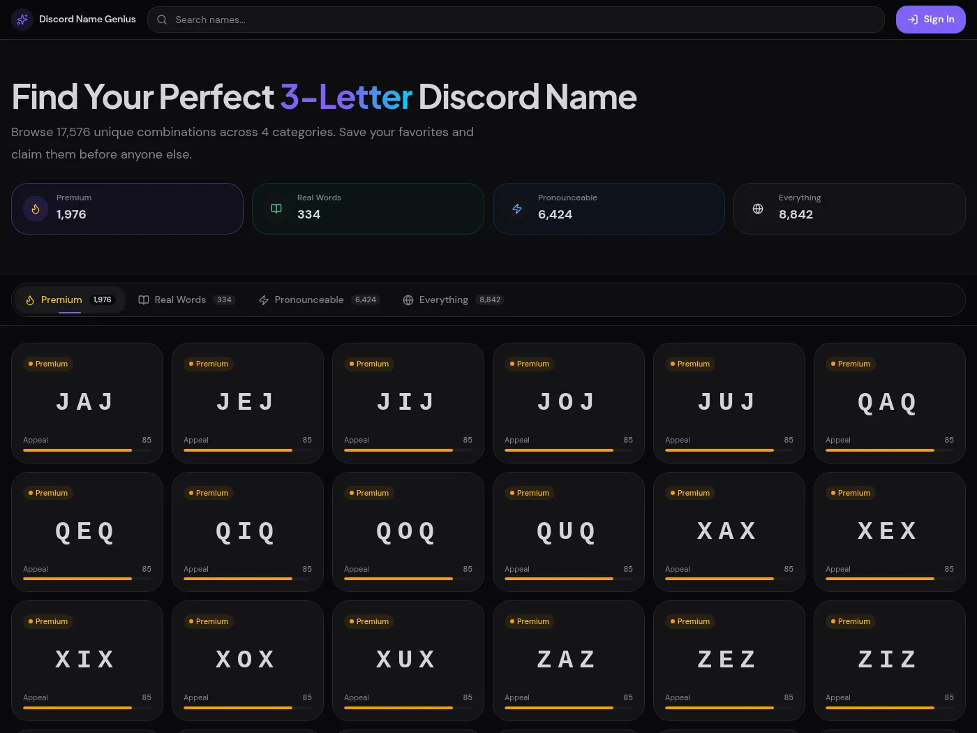 Discord Name Genius