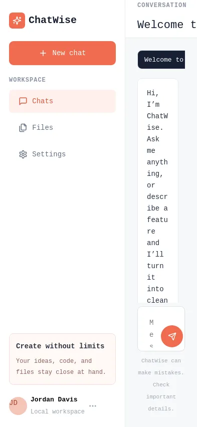 ChatWise AI Mobile