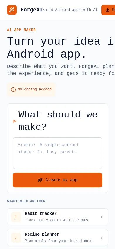 AI App Builder Mobile