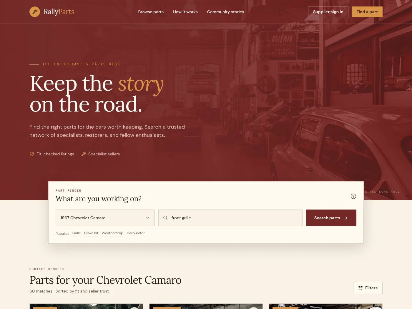 ClassicCar Parts Finder