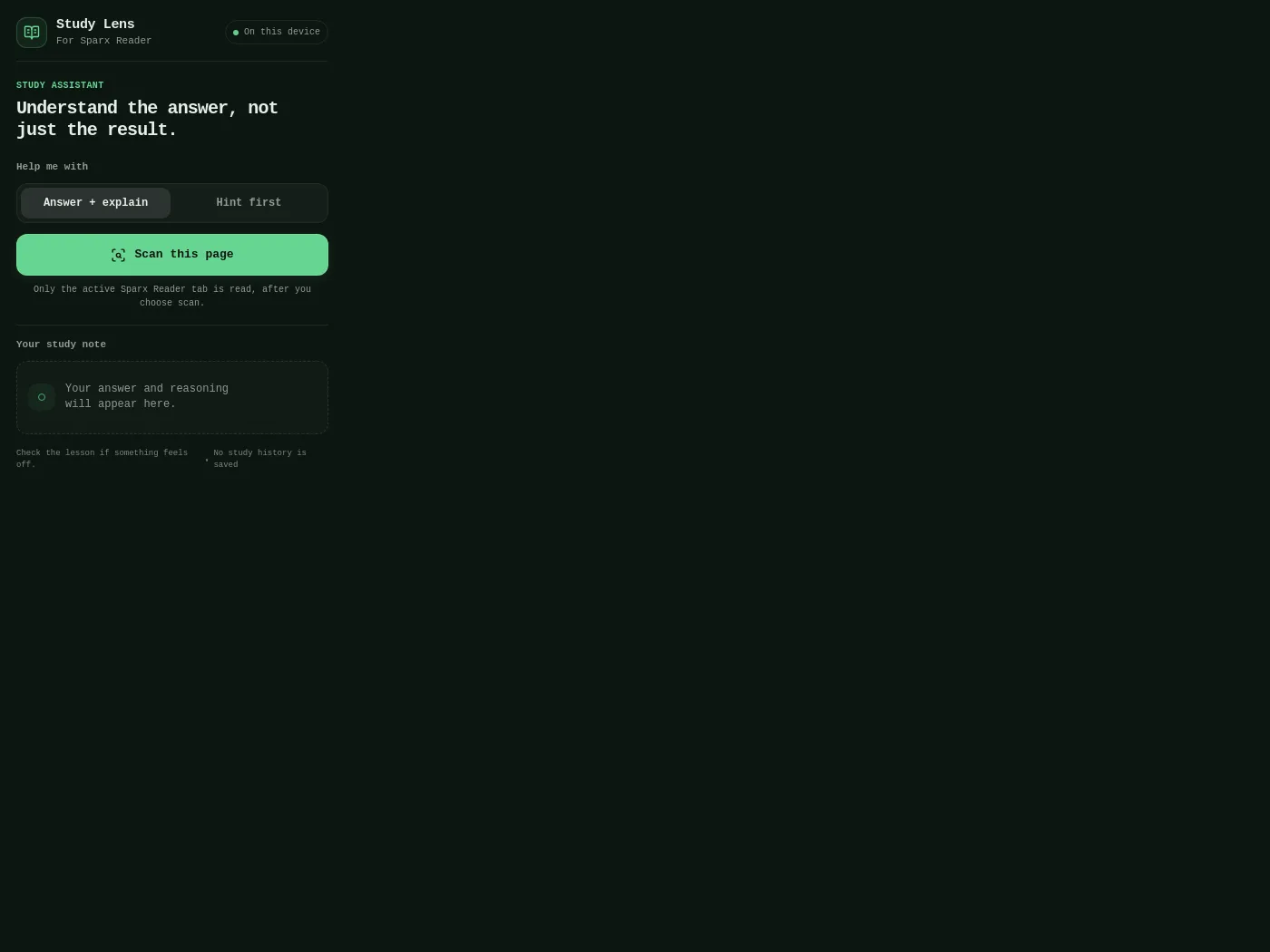 SparxAI Study Assistant