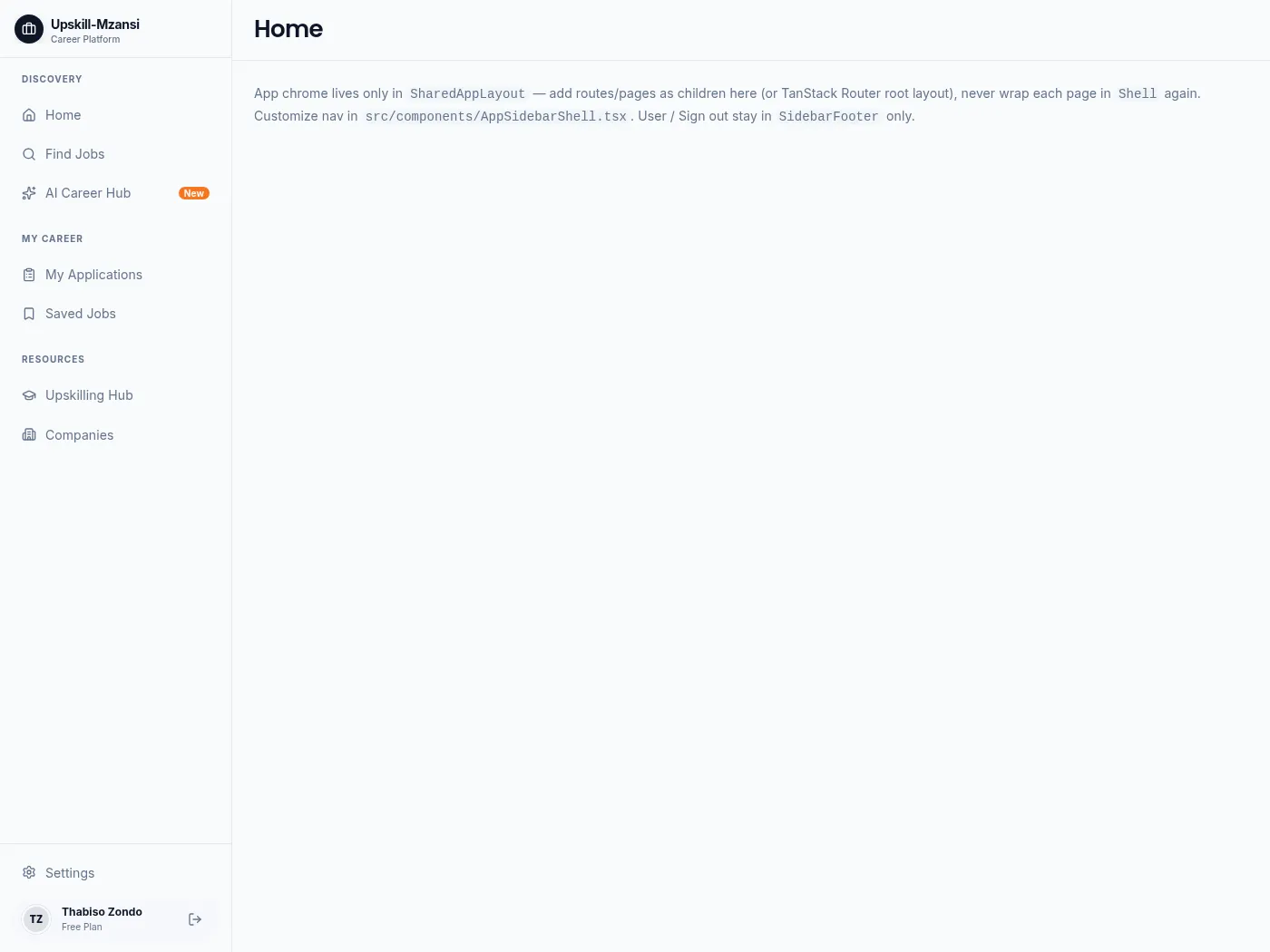Upskill-Mzansi Platform
