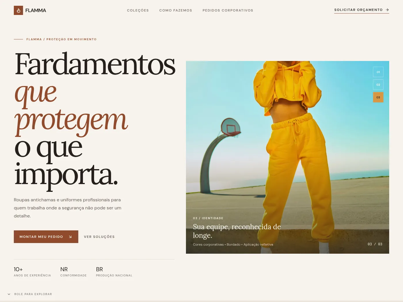 Flamma Apparel Site