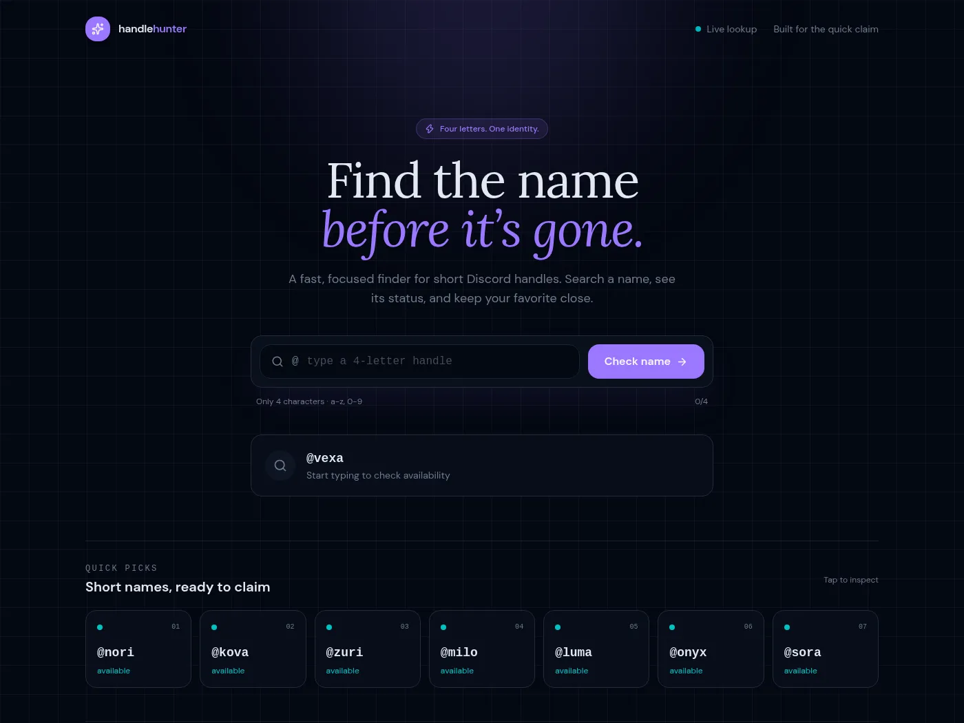 Discord Handle Hunter