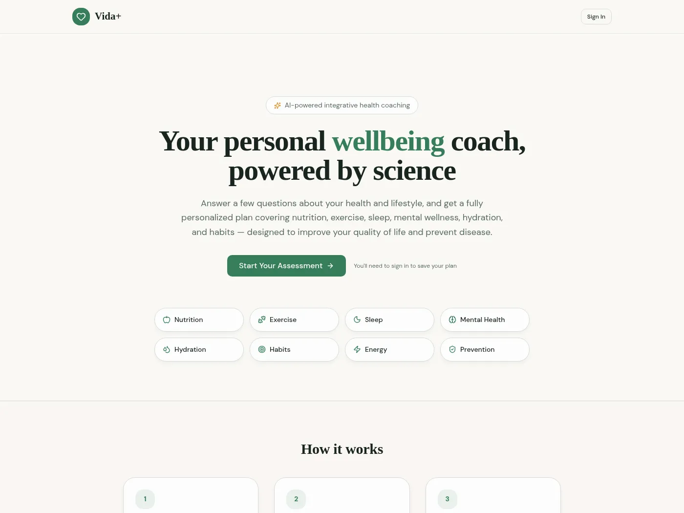 Vida+ Wellbeing Suite