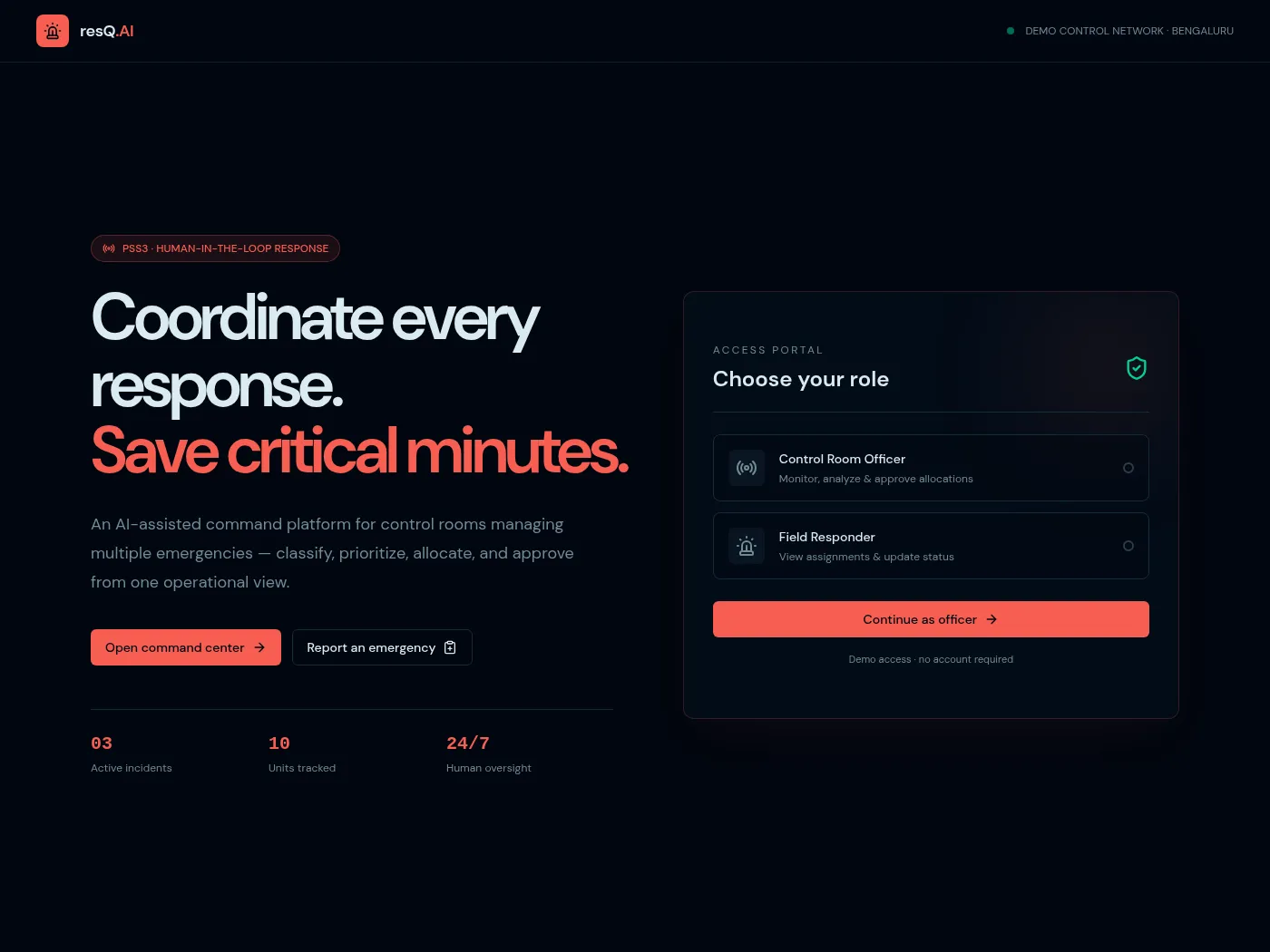 resQ.AI Emergency Command