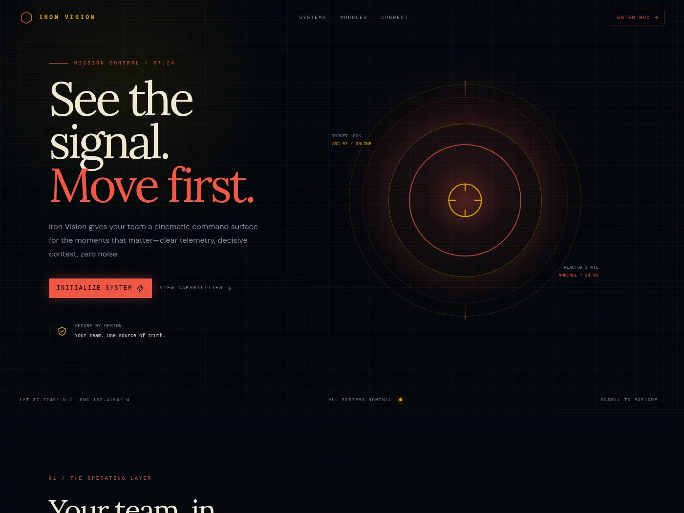 Iron Vision Dashboard