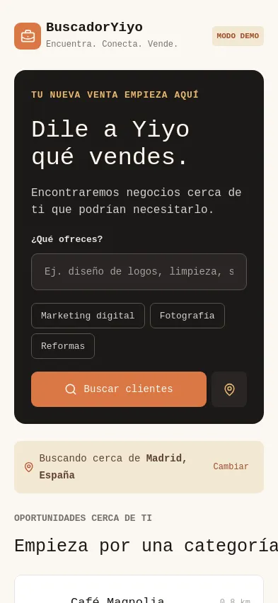 BuscadorYiyo Client Finder
