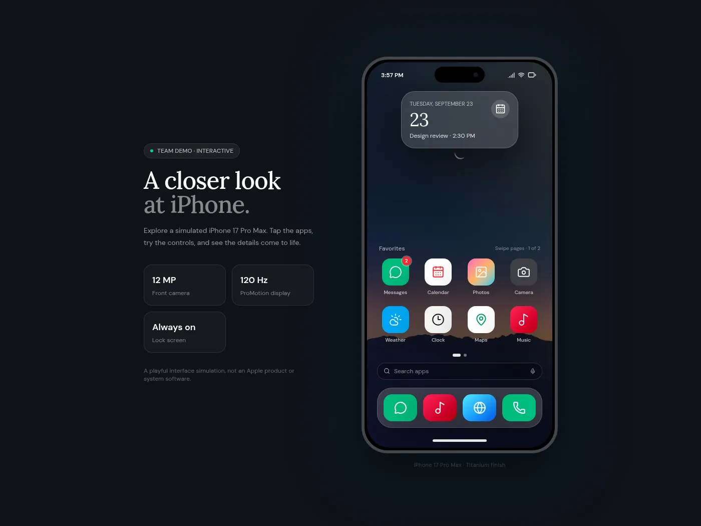 Virtual iPhone 17 Pro Max