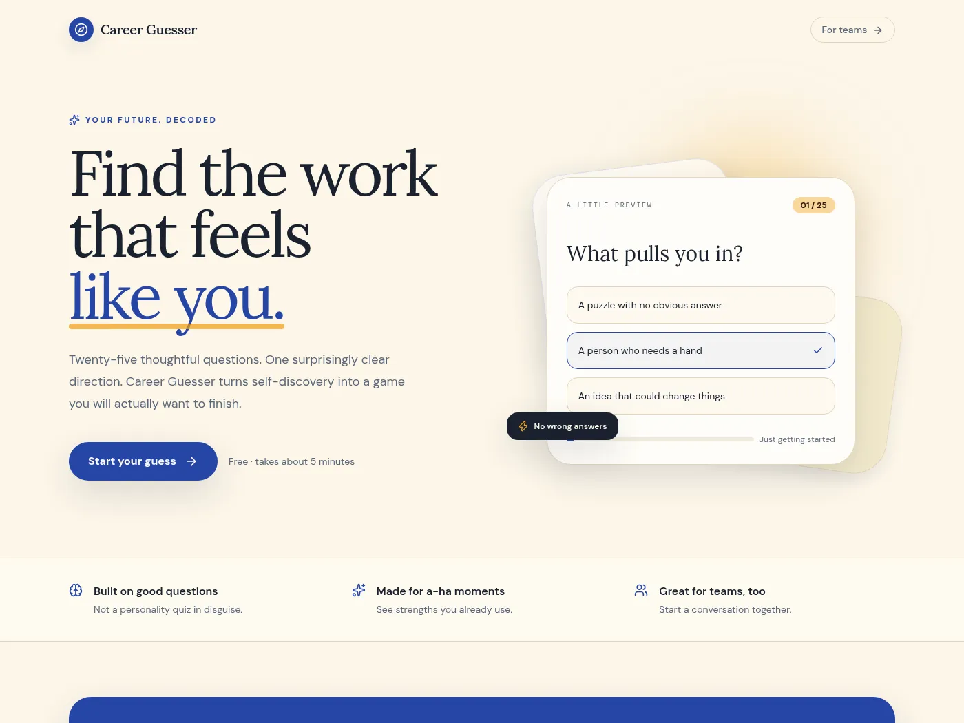Career Guesser