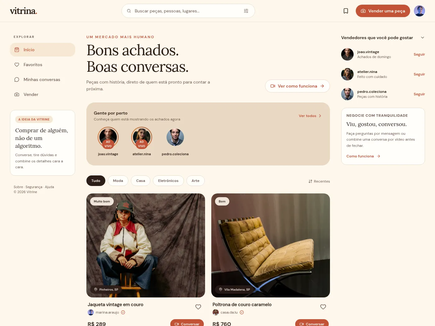 InstaMarket Video Chat