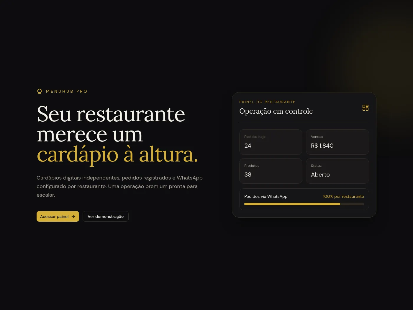 MenuHub Pro