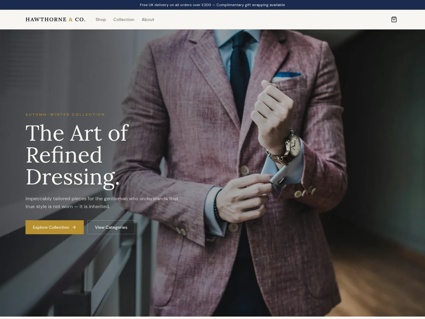 Hawthorne & Co. Branding Site
