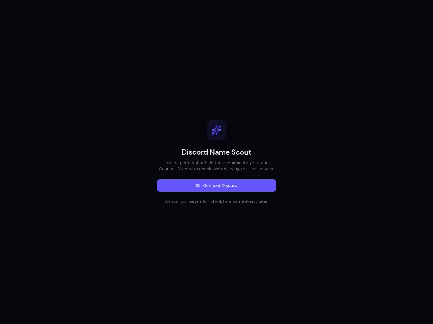 Discord Name Scout