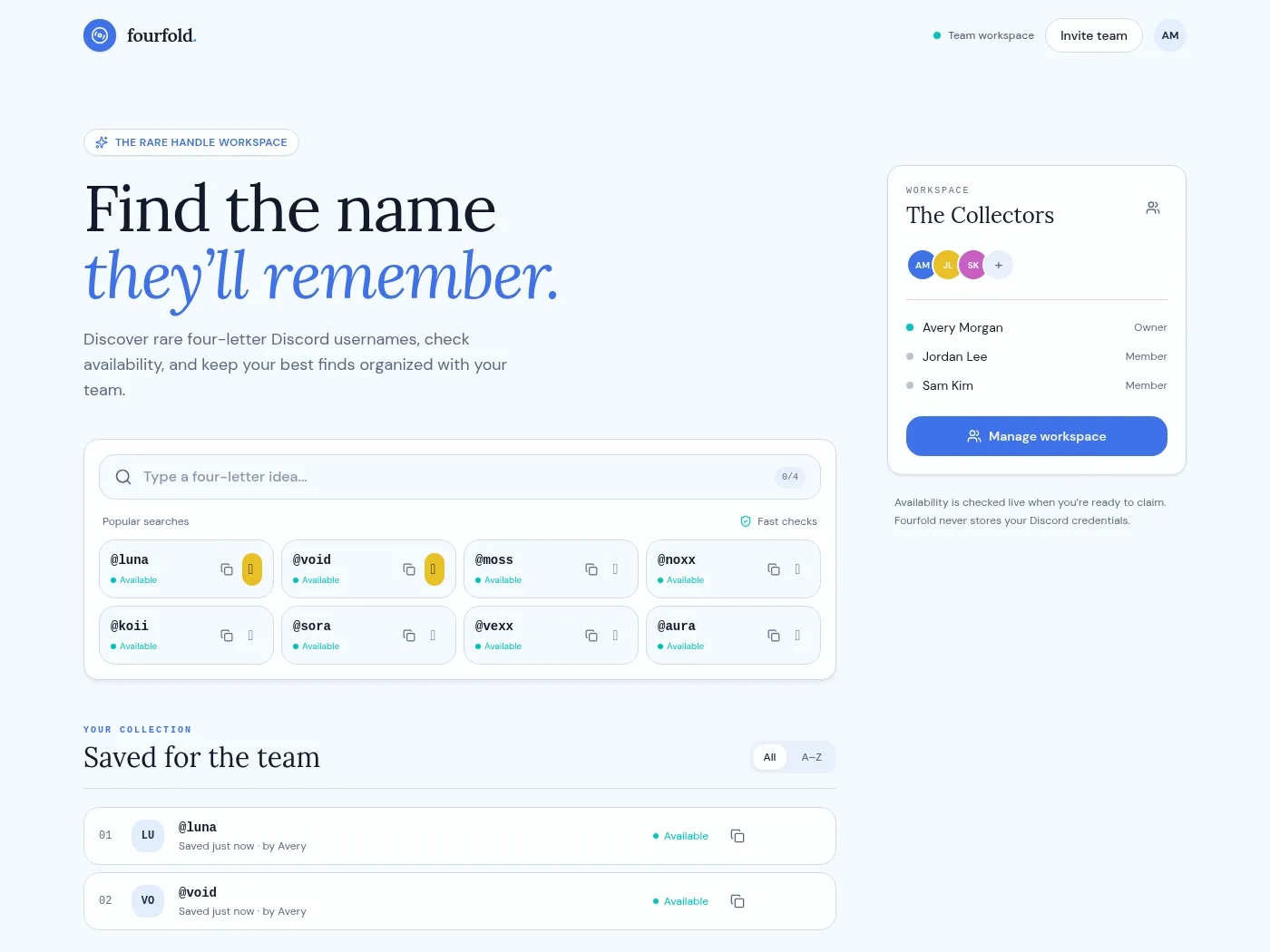 Rare Discord Username Finder