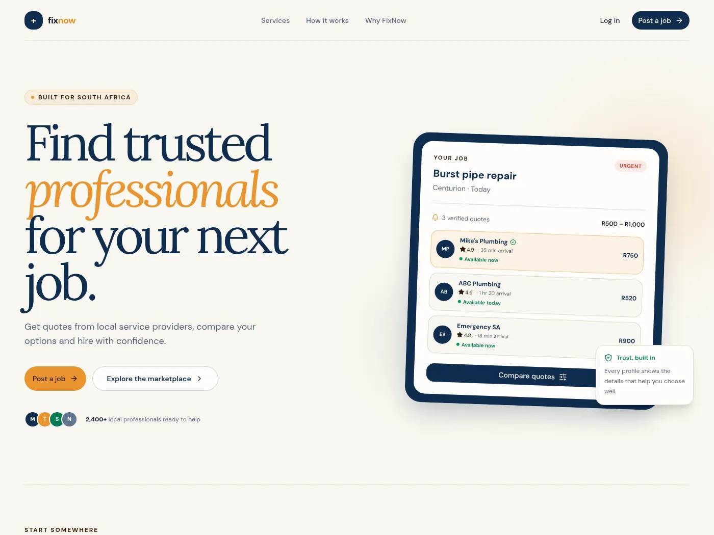 FixNow Service Marketplace