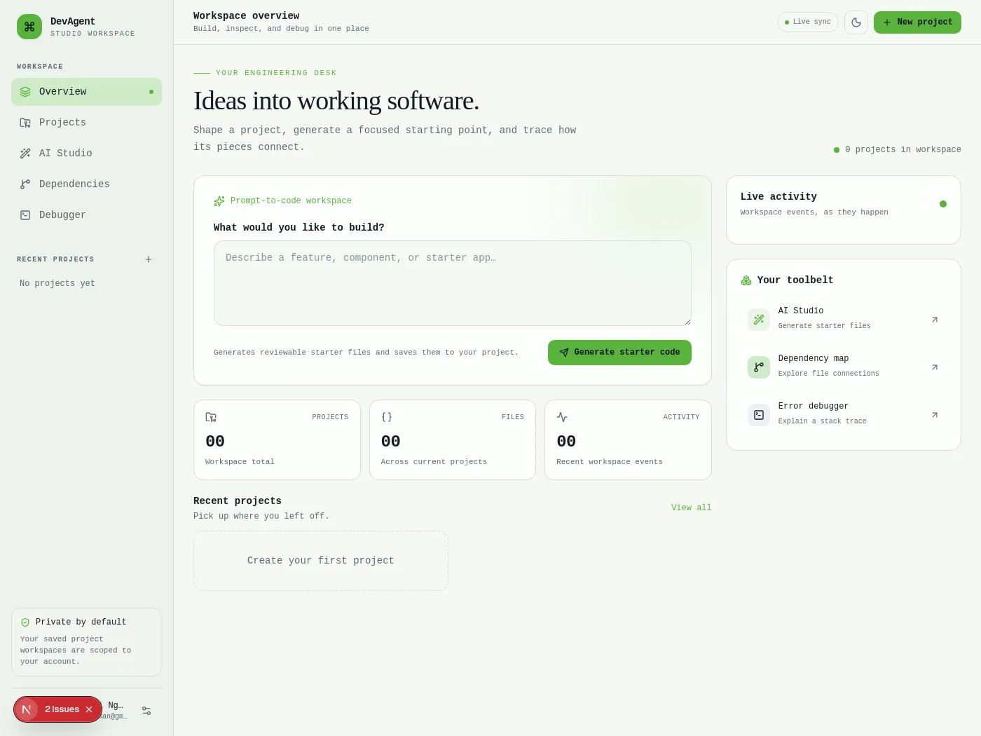 DevAgent Studio