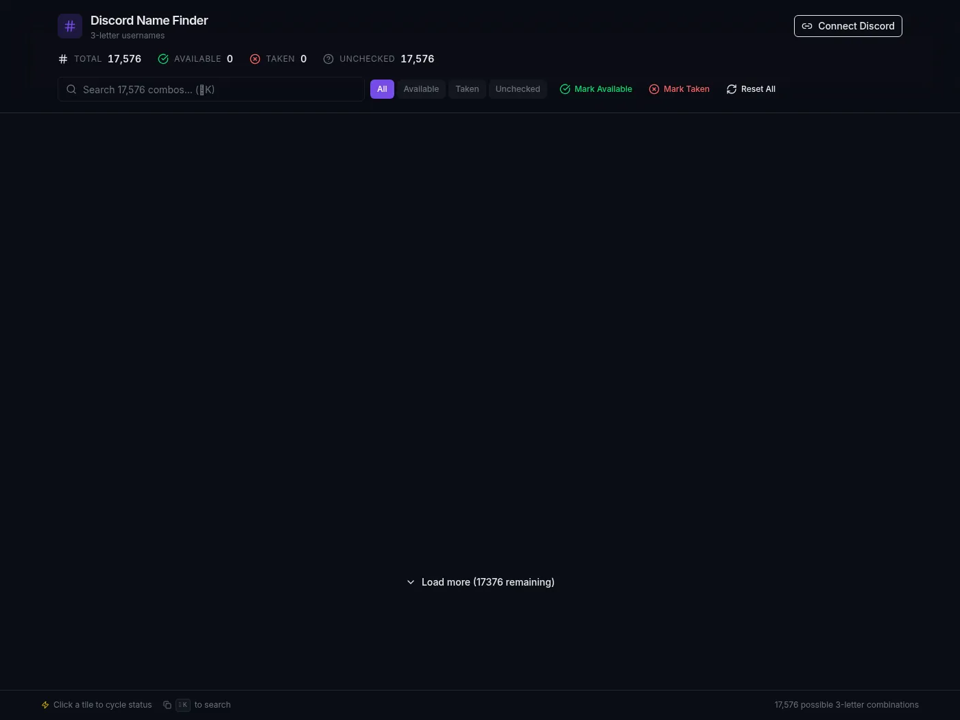 Discord Name Finder