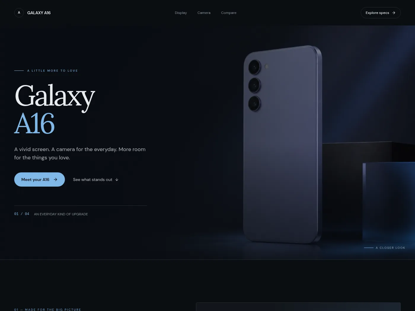 Galaxy A16 Showcase