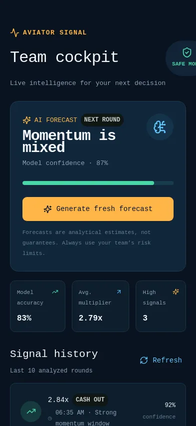 Aviator Signal Predictor