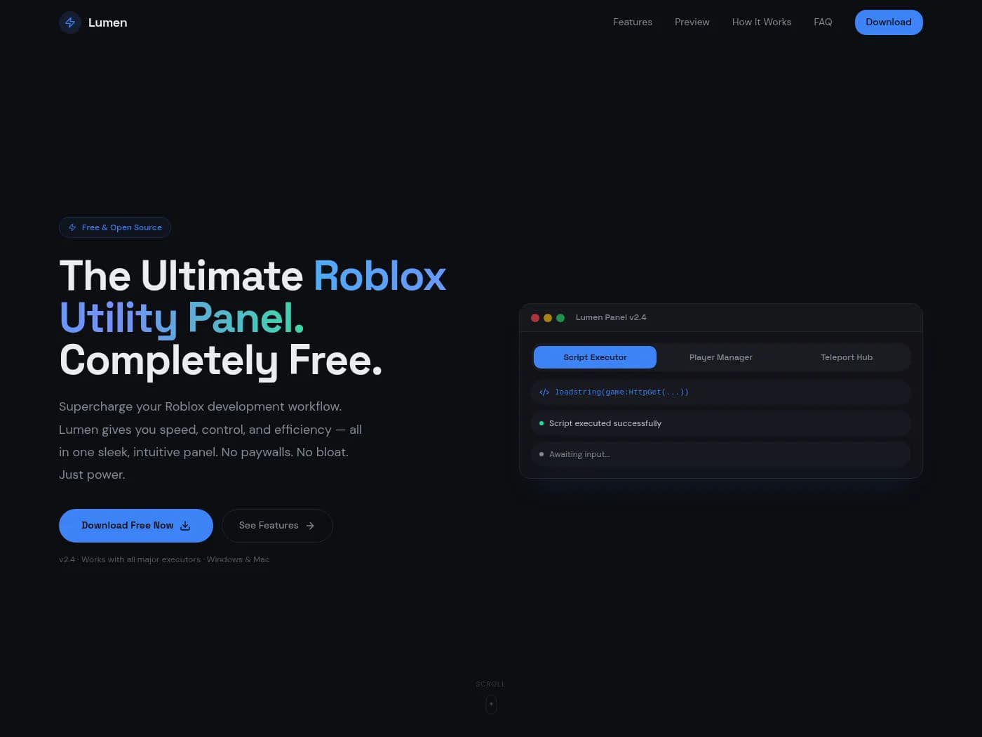 Roblox Utility Landing