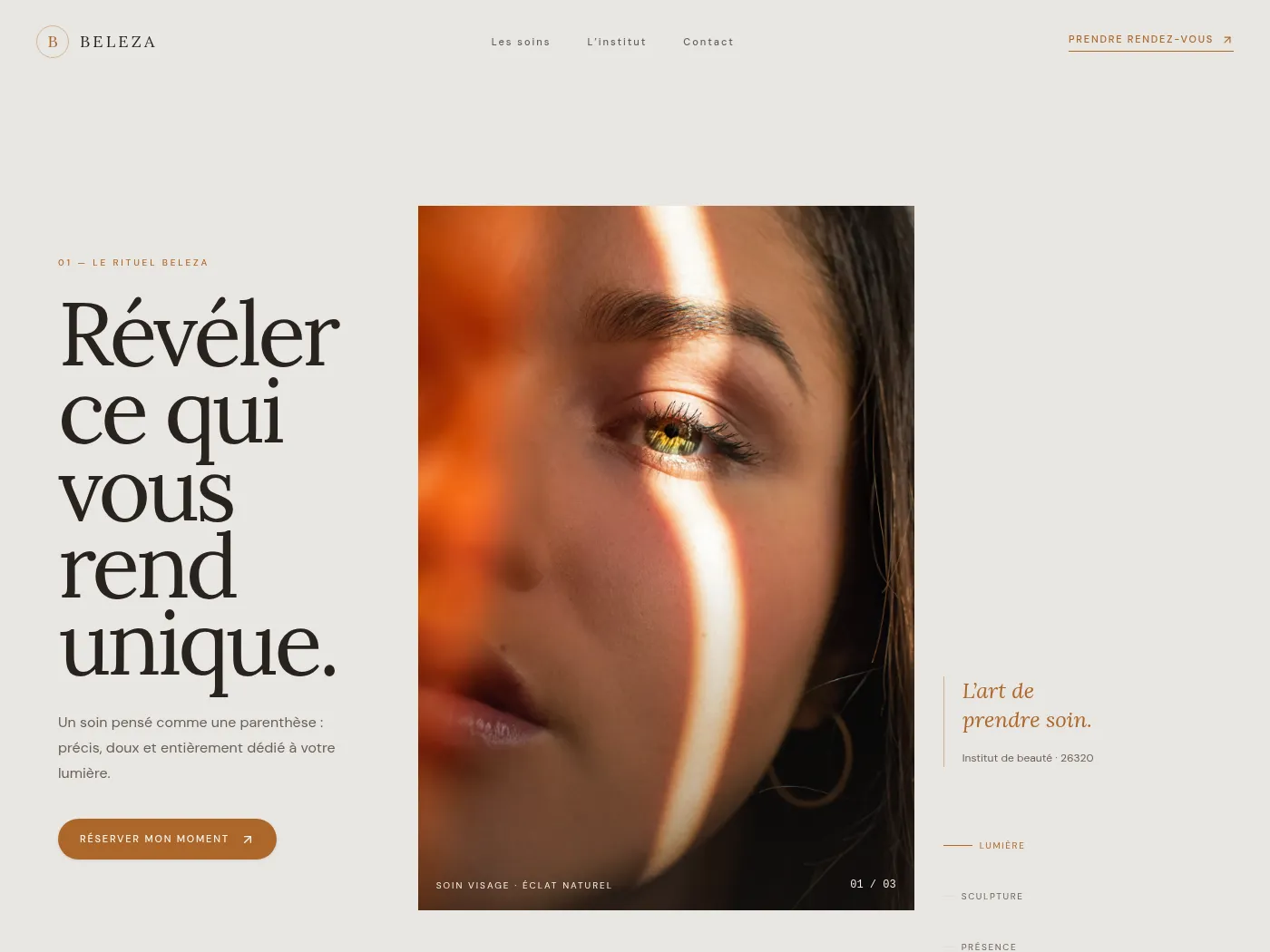 Beleza Beauty Institute Site