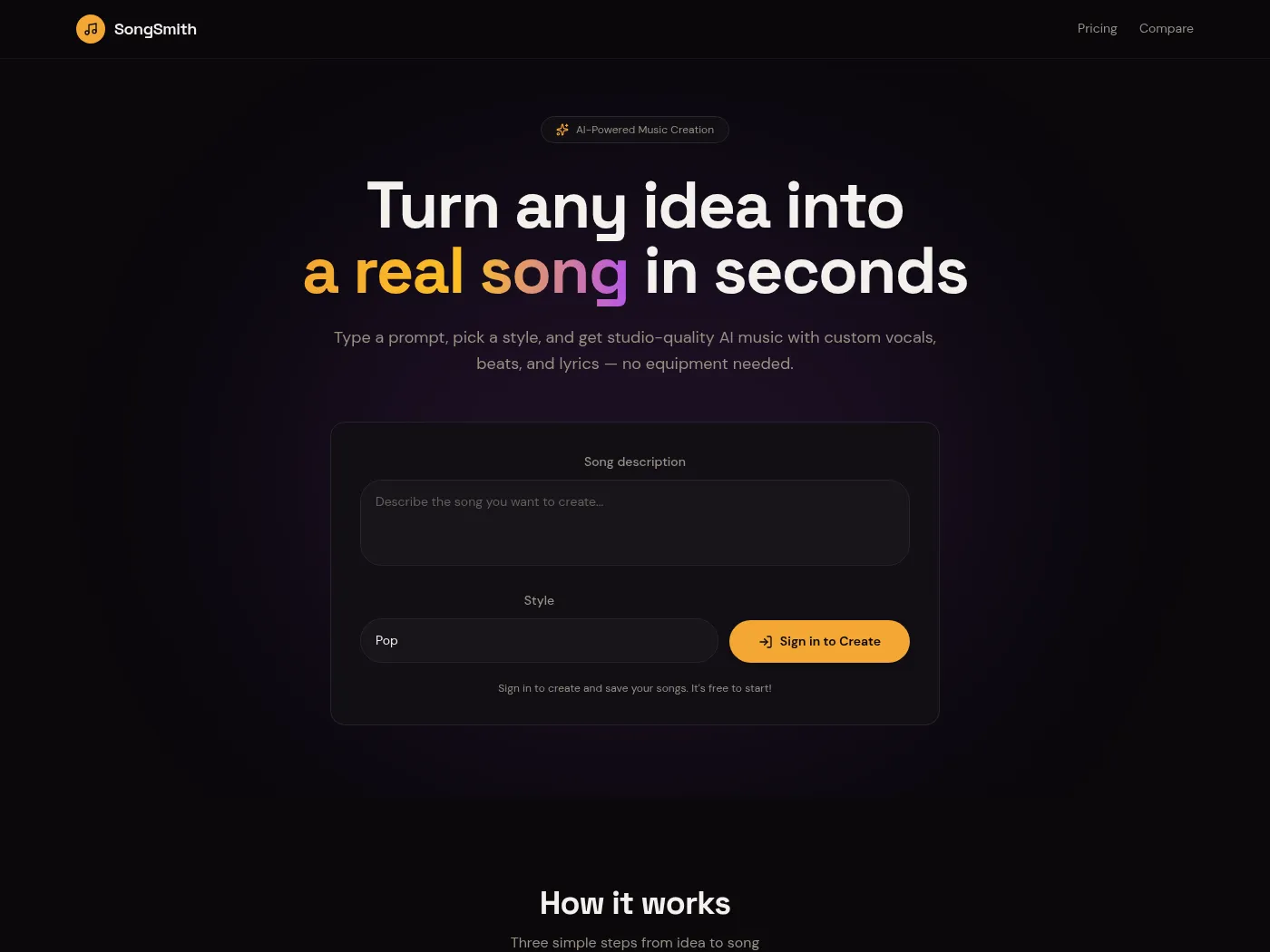 SongSmith AI Studio