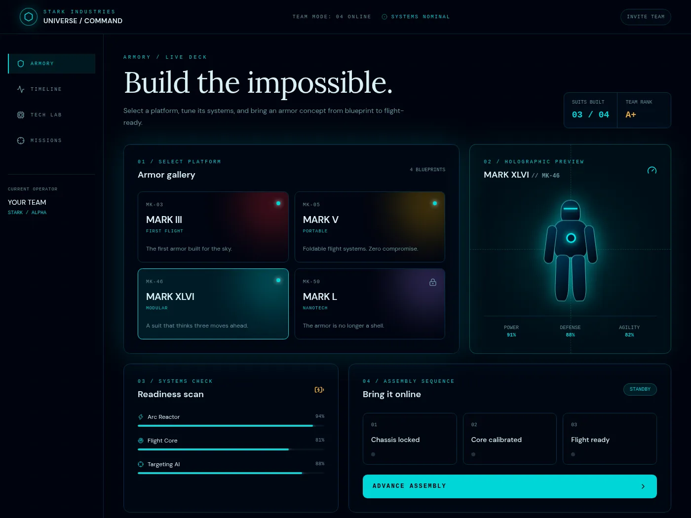Stark Universe Web Experience