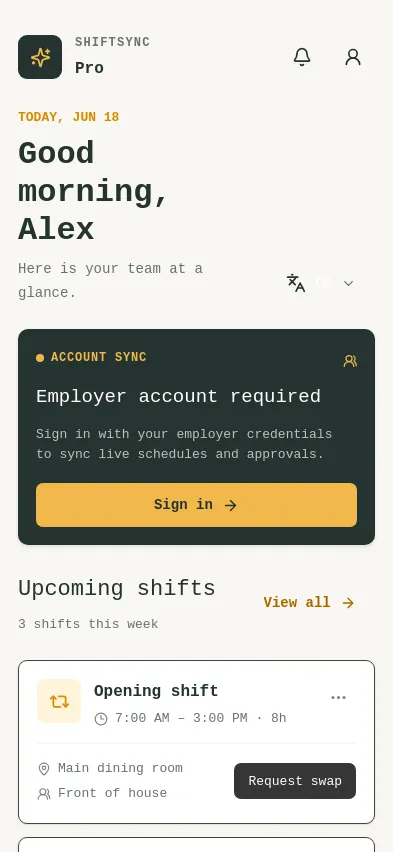 ShiftSync Pro