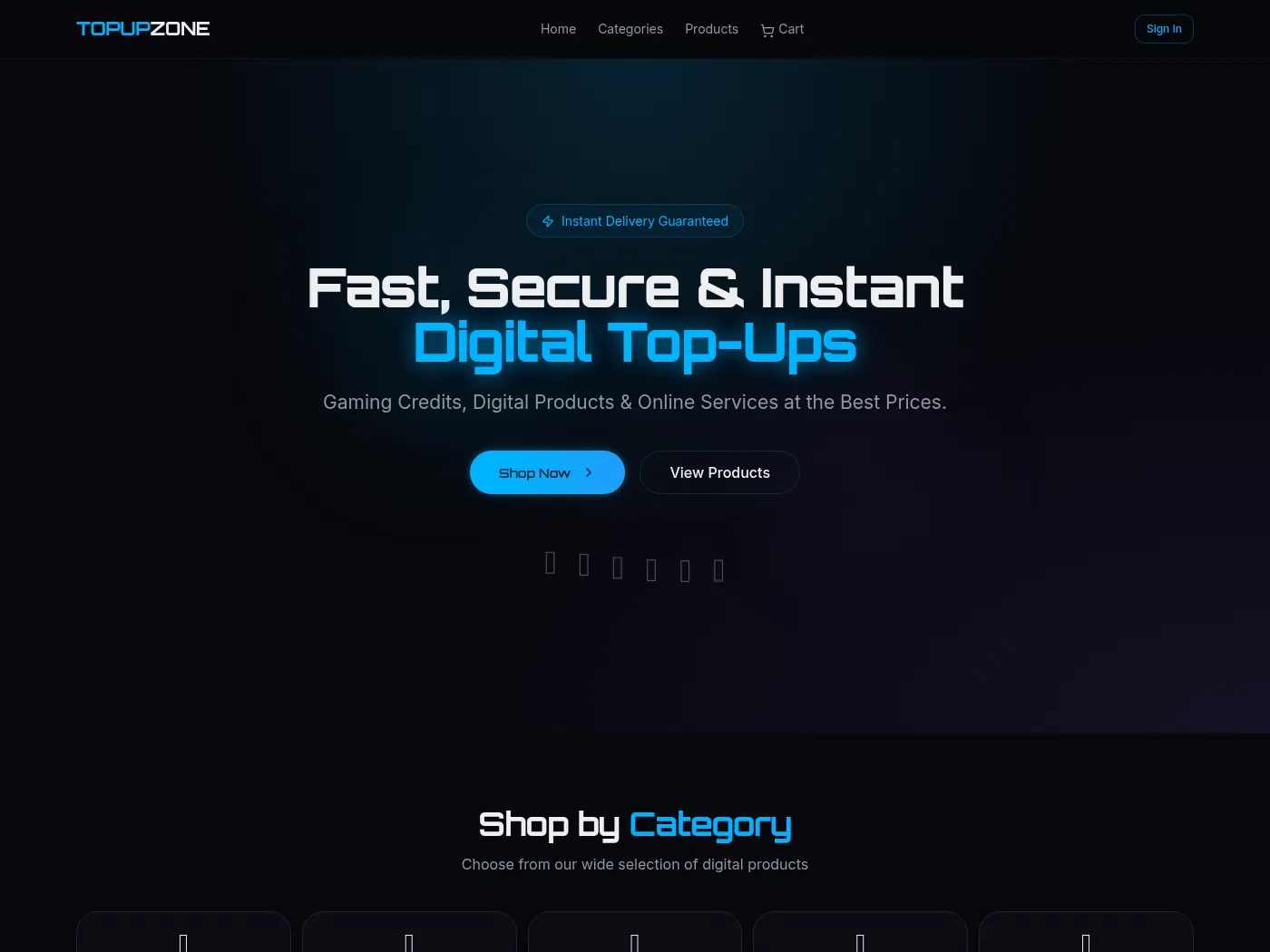TopUpZone Marketplace