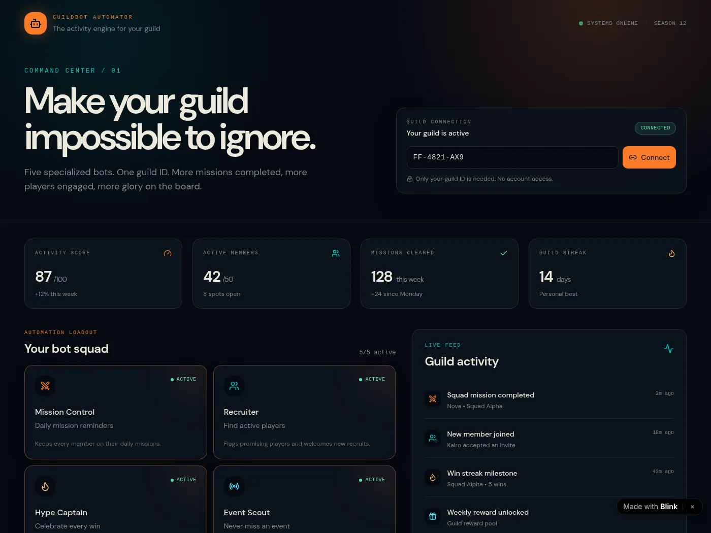 GuildBot Automator