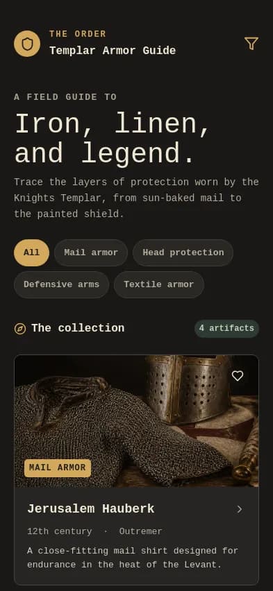 Templar Armor Guide