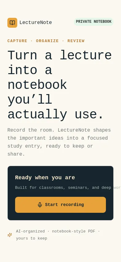 LectureNote Recorder