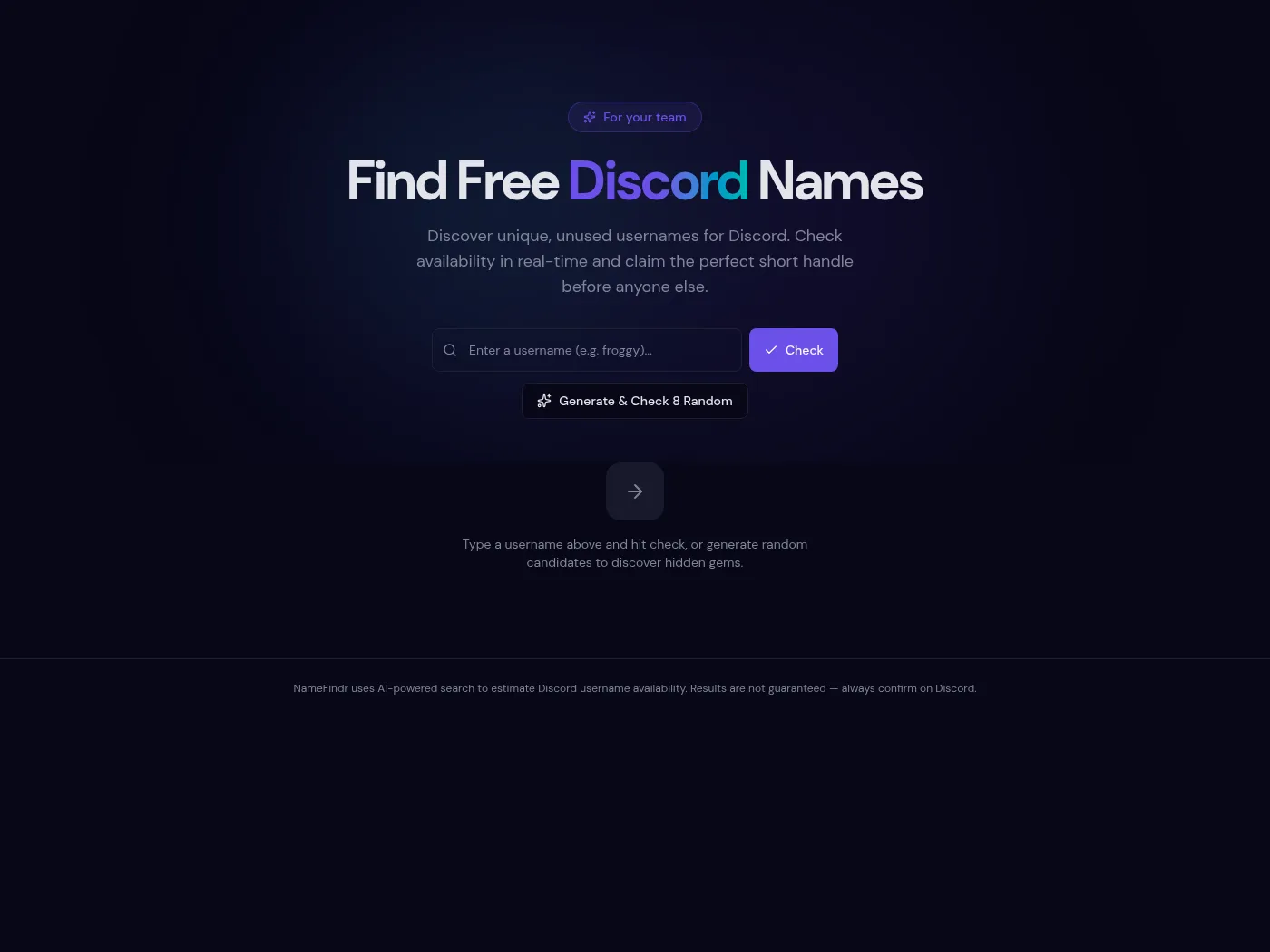 NameFindr for Discord