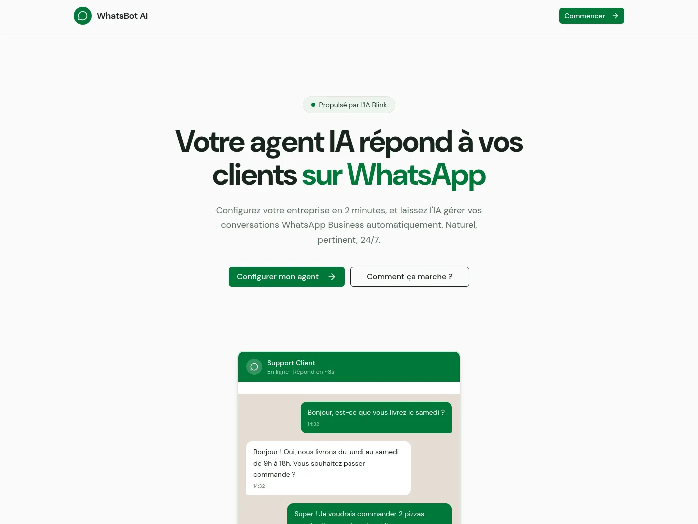 WhatsApp Biz AI Agent