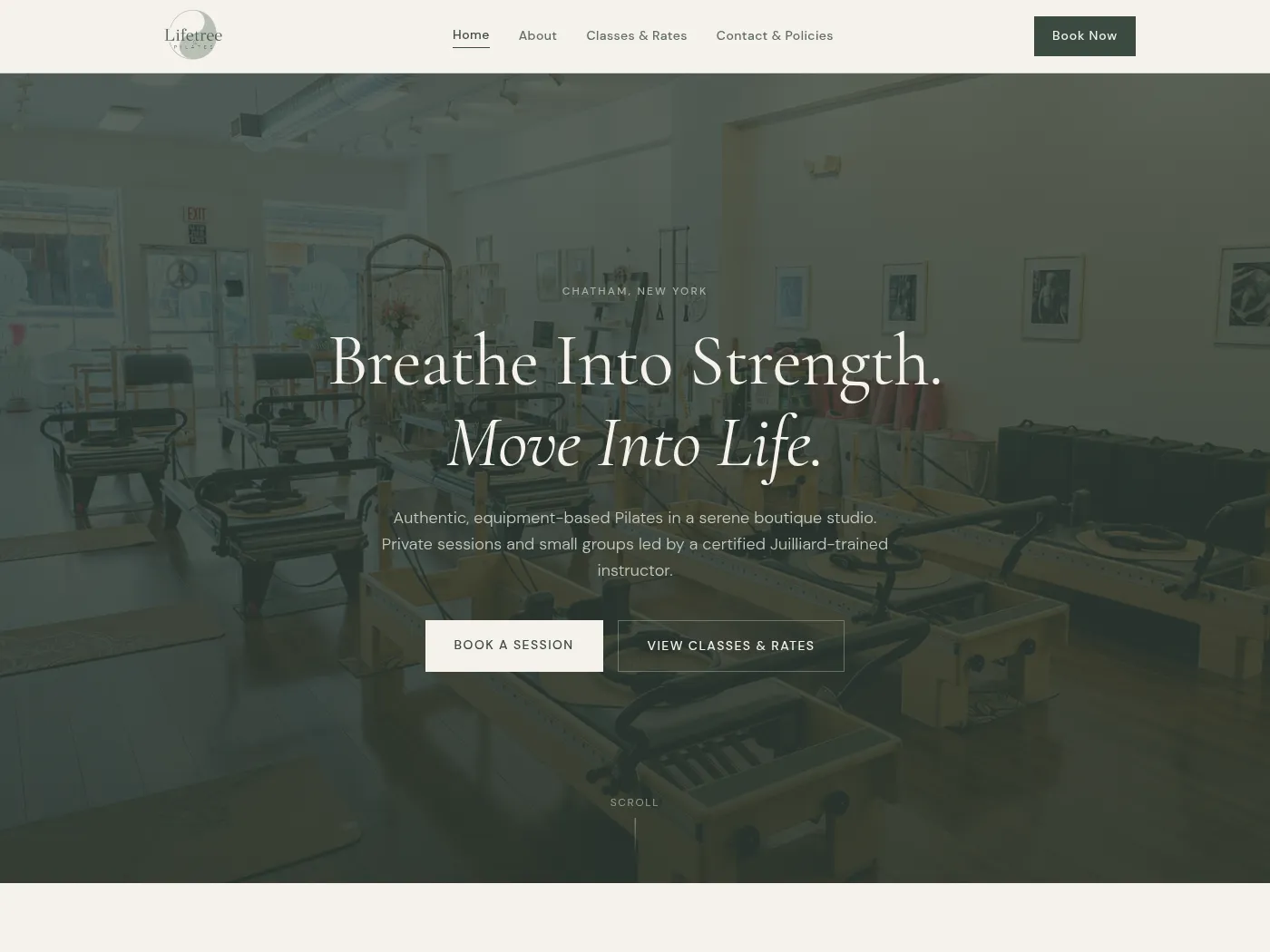 Lifetree Pilates Website