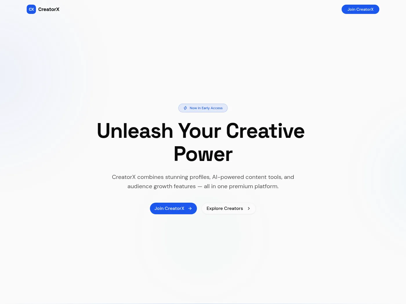 CreatorX Platform
