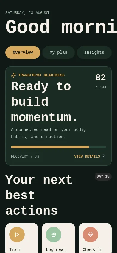 TransformX Fitness Platform