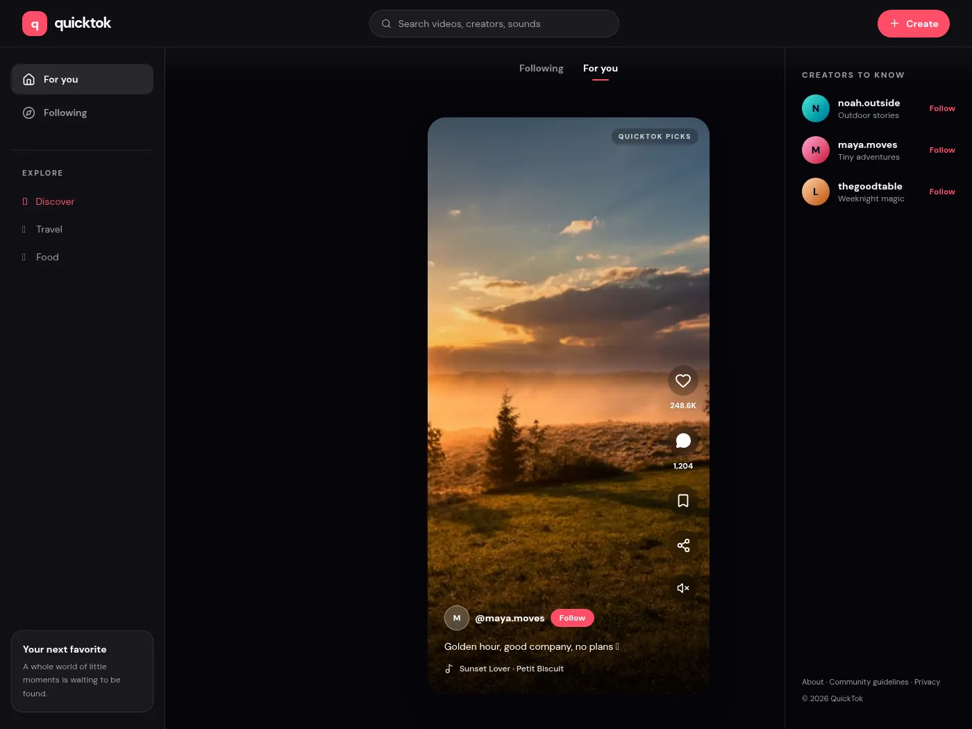 QuickTok Video Hub