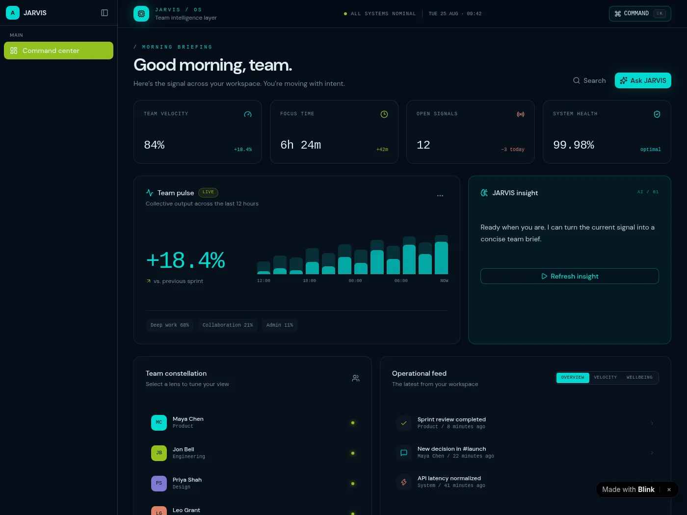 Jarvis Dashboard